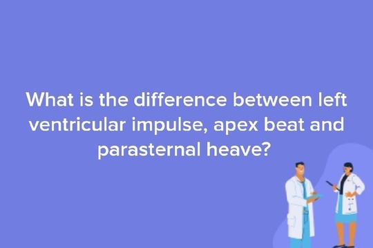 What is the difference between left ventricular impulse, apex beat and ...